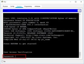 「Terminal」機能とConsole接続_Packet Tracer
